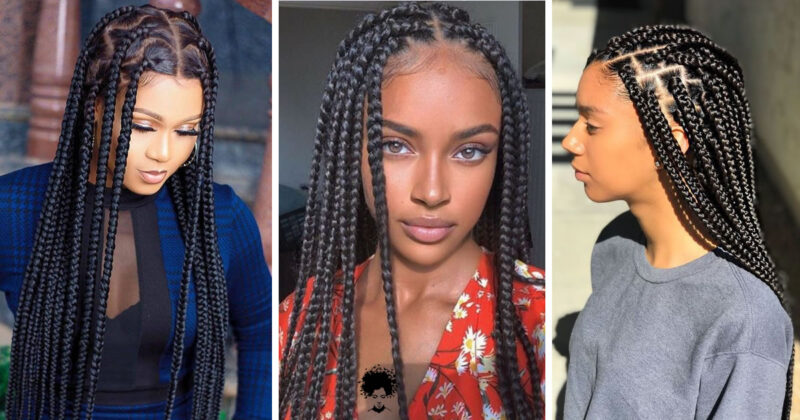 Beautiful Box Braid Hairstyle Ideas and Women – We care about your beauty.